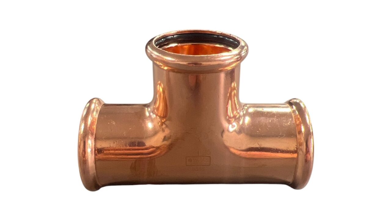 Copper Press Fit Equal Tee | Press Fit Equal Tee